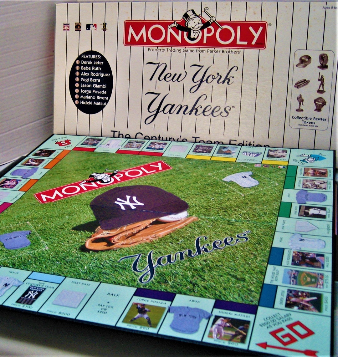 NY Yankees Monopoly Game Gift Century's Team Edition Unused Inside ...