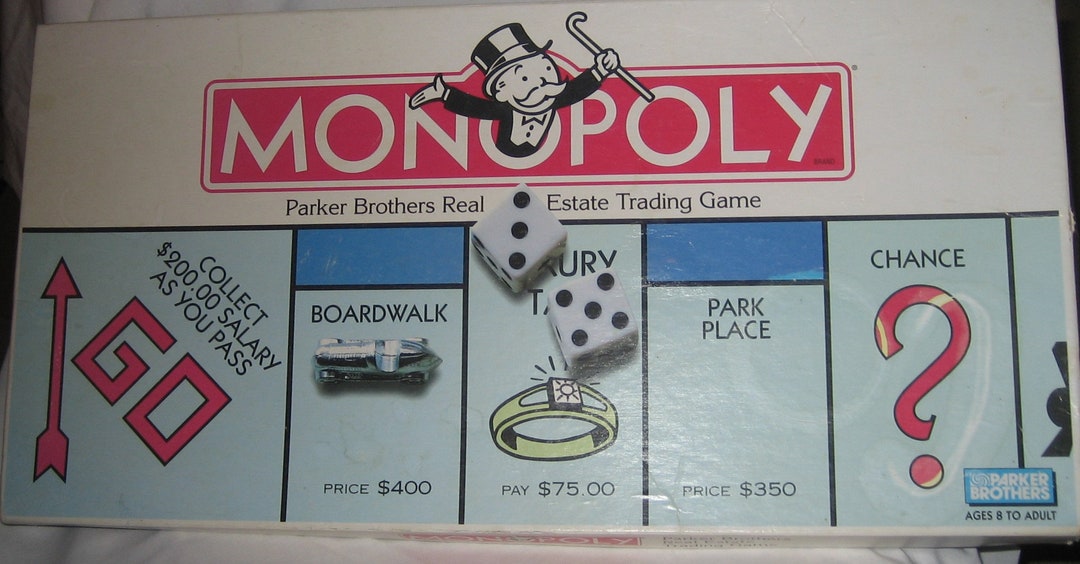 Vintage 1935 Monopoly Game Parker Brothers Complete Set 9 Original ...