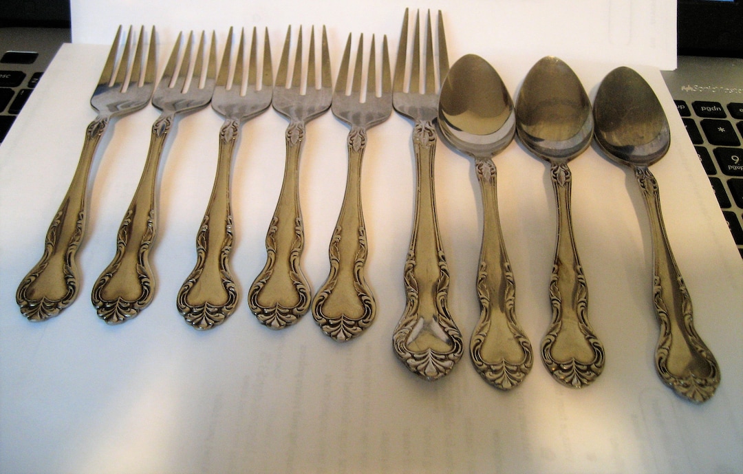 Rogers Insilco Marquis Resplendence Silverware 9 Piece 1 Dinner Fork 5 ...