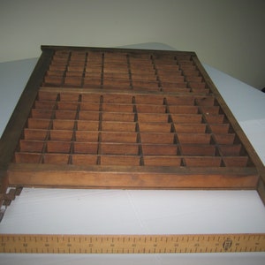 Vintage Ludlow Letter Press Printer's Tray Wood - Etsy