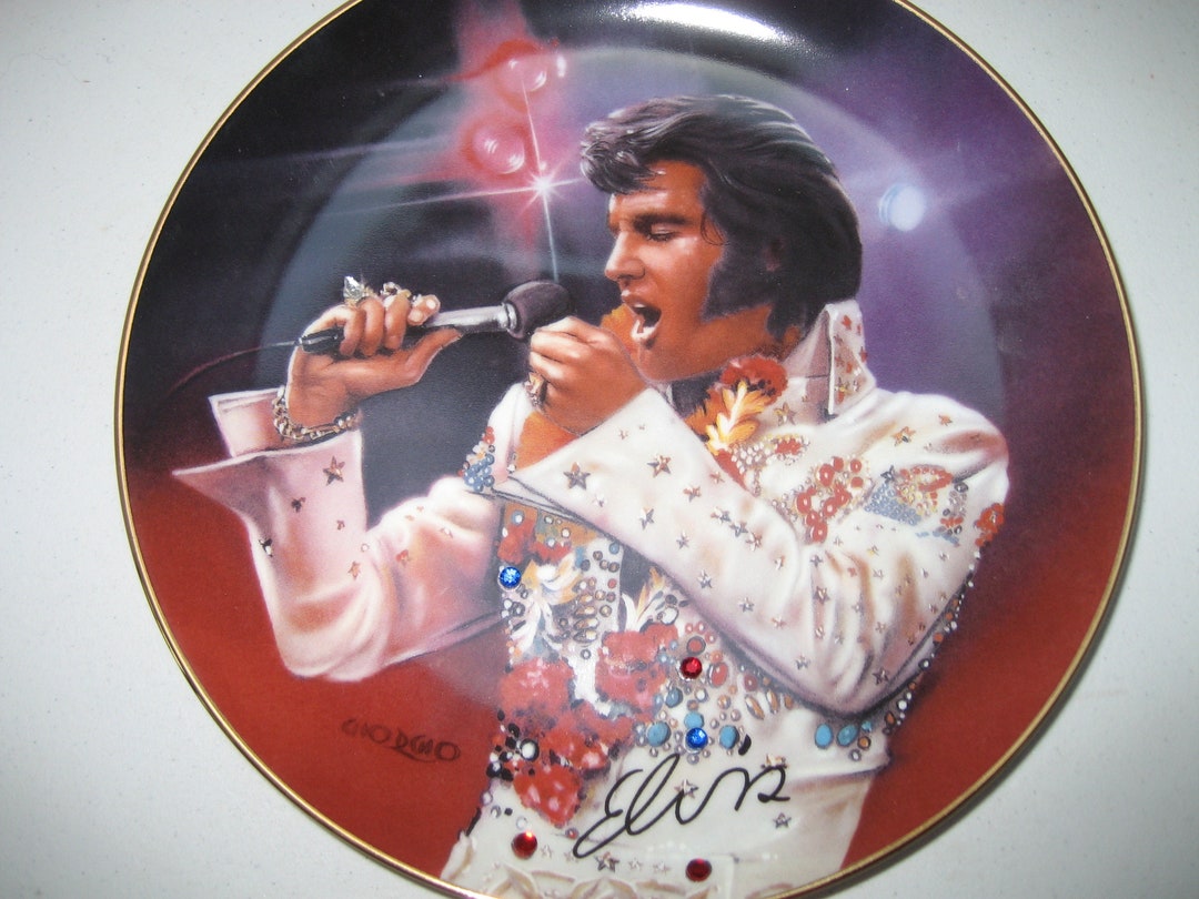 Collectible Remembering Elvis Plate Premier Issue the Bradford - Etsy