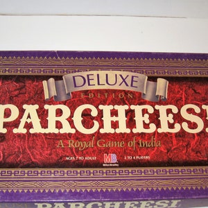 Vintage 1980's Deluxe Parcheesi Game Complete Pawns Cups | Etsy