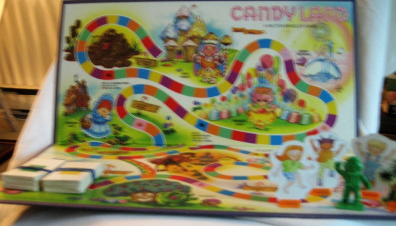 Candy Land Board Game Milton Bradley 1984 A Child's First Game Complete ...