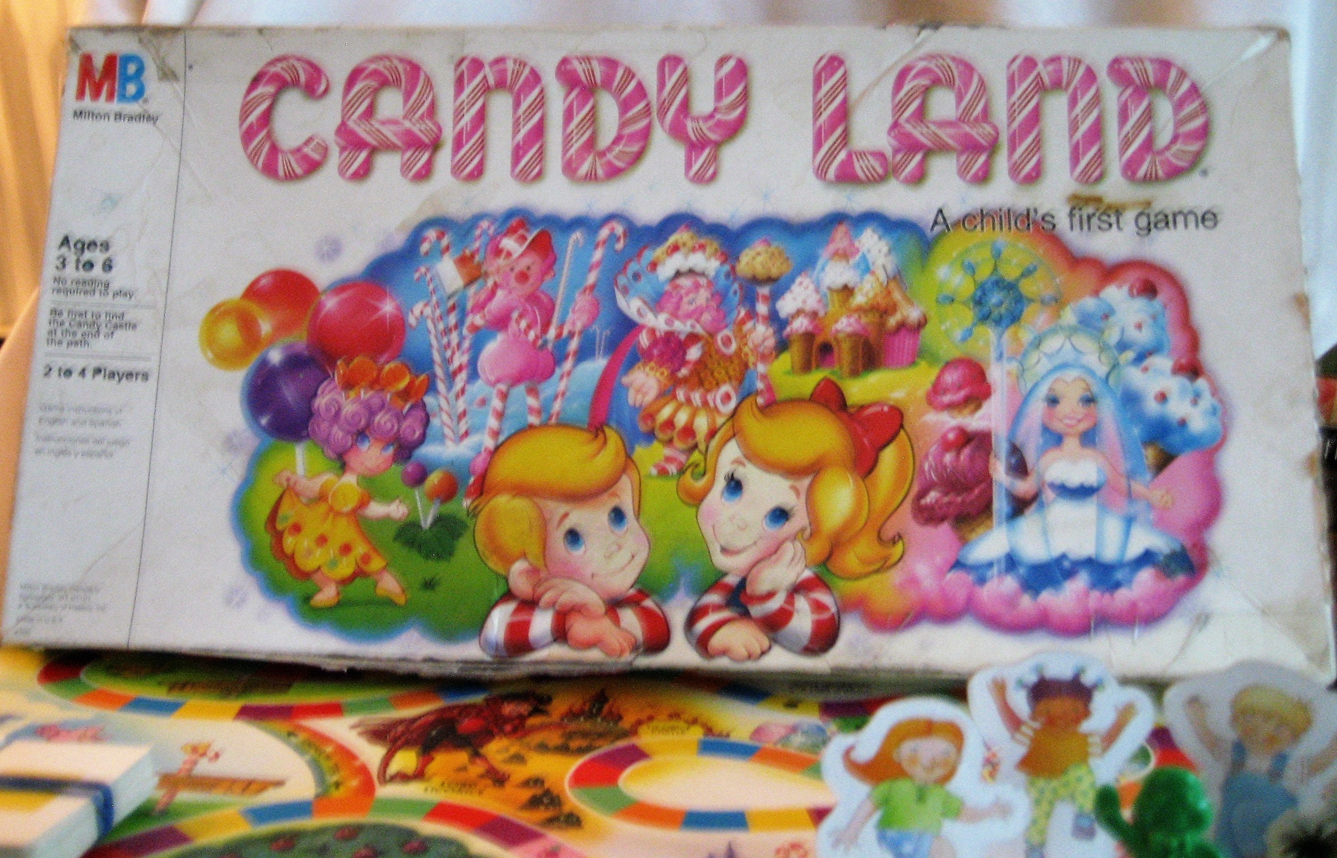Candy Land Board Game Milton Bradley 1984 A Child's First Game Complete ...
