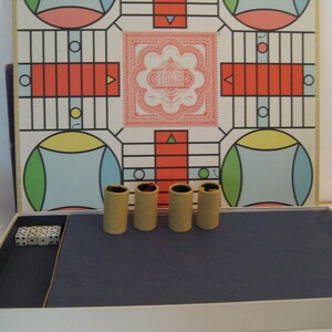 Vintage 1980's Deluxe Parcheesi Game Complete Pawns Cups | Etsy