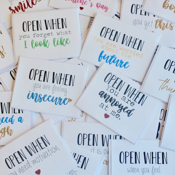 Open When College Envelopes - Etsy