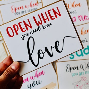 Open When Letters,open When Envelopes for Boyfriend, Going Away Present ...