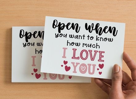 Open When Letters, Custom Card, Going Away Present, Boyfriend Gift ...