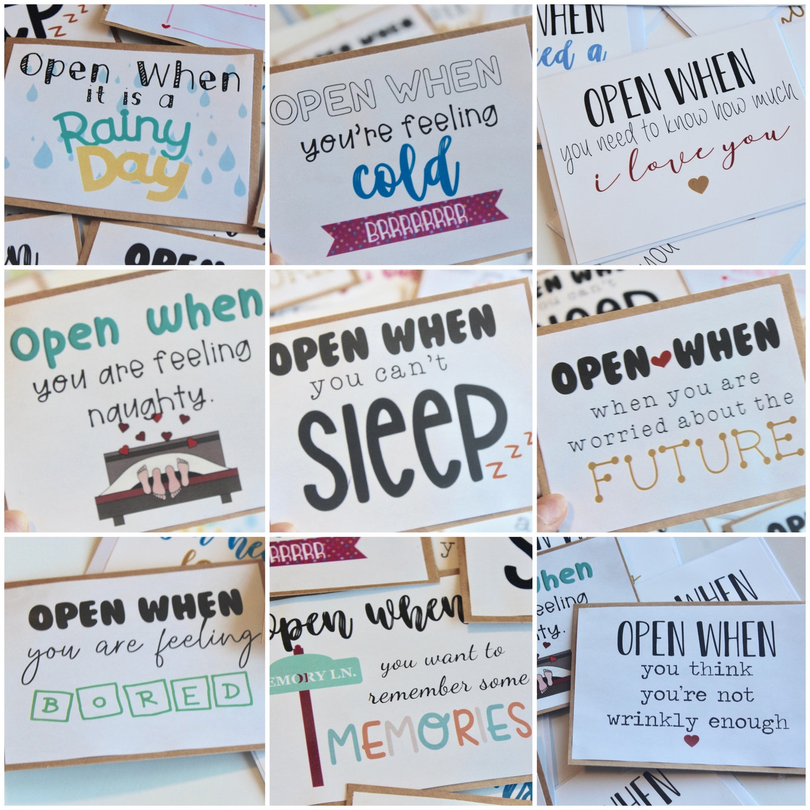 Open When Letters, Custom Card, Going Away Present, Boyfriend Gift ...