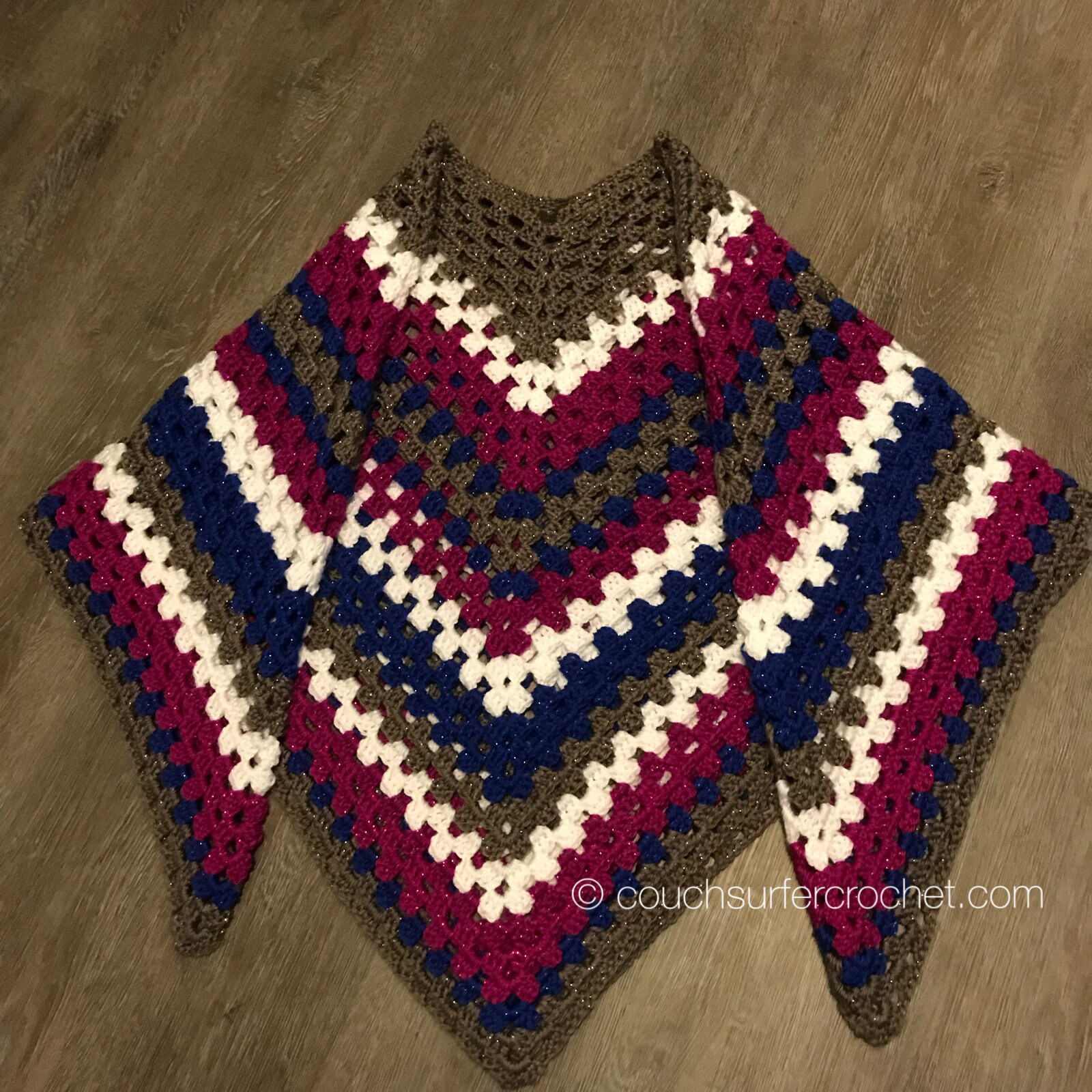 Crochet Pattern / Sparkly Serape Poncho Pattern / Crochet Poncho ...