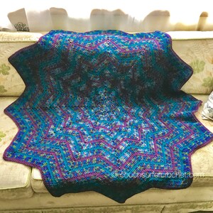 Crochet Pattern / Twelve Point Star Crochet Blanket Pattern / Crochet ...