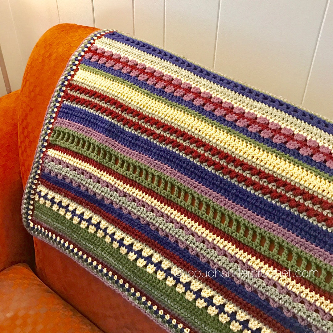 Crochet Pattern / Mixed Stitch Blanket Crochet Pattern / Crochet ...