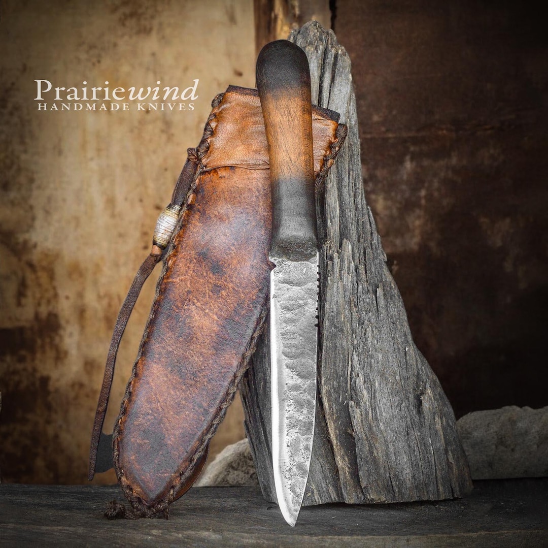 Large Hand Forged Knife | Mountain Man Knives Inspired by Old West ...