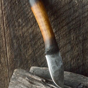 Bushcraft Primitive Neck Knife Hand-tooled Leather Sheath, Cowboy Knife ...