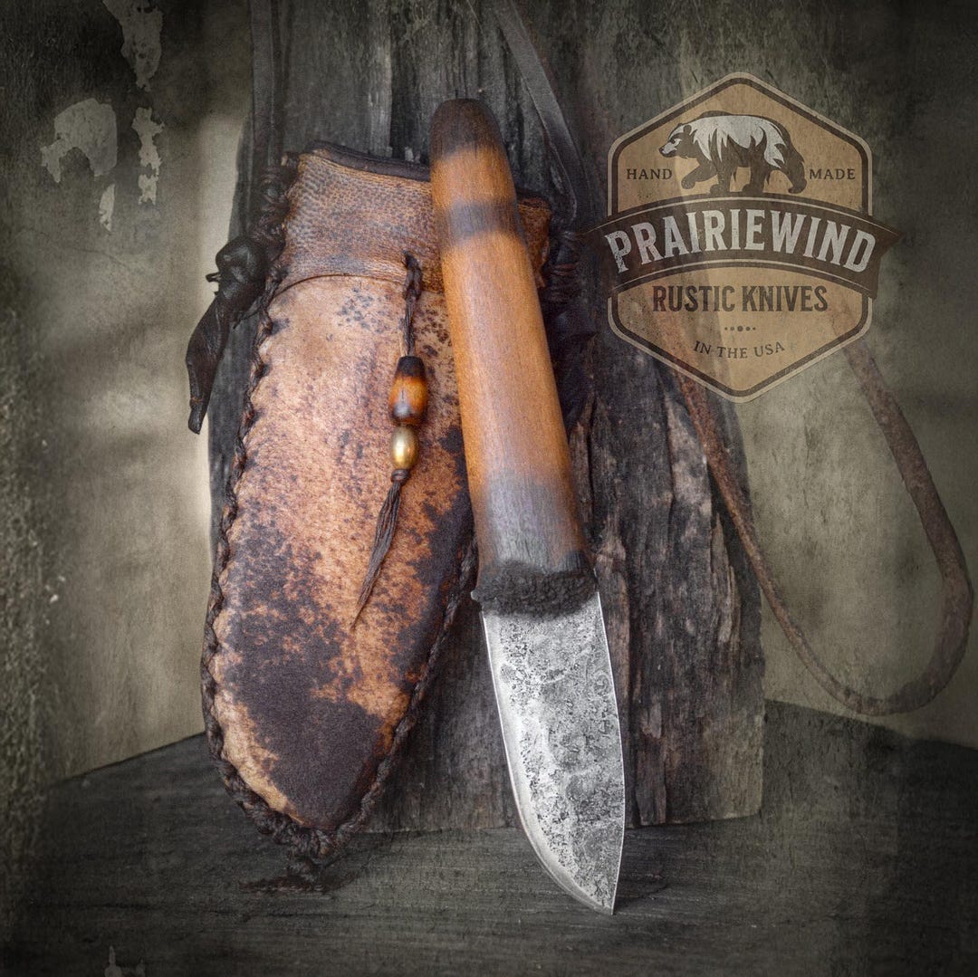 Rustic Handmade Knife | Mountain Man Style Inspired by Yellowstone ...