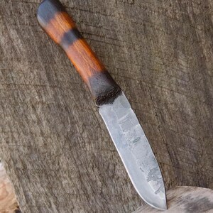 Handmade Knife, Mountain Man Frontier Sheath, Forged Knife, Bushcraft ...