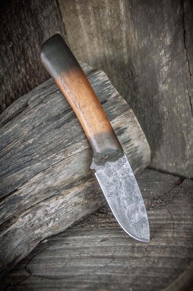 Hand Forged Mountain Man Knife: Frontier Style Sheath, Bushcraft Style ...