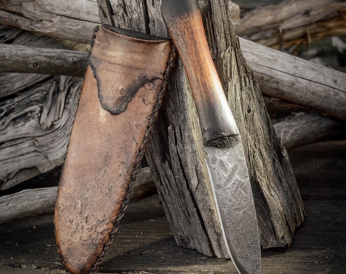 Prairiewind Mountain Man Knife, Frontier Knife, Custom Forged Knife ...