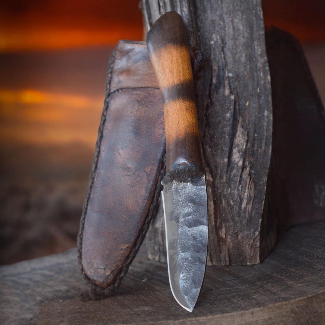Rustic Hand Forged Knife | Mountain Man Knives Inspired by Yellowstone ...