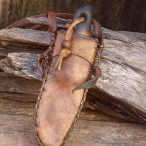 Mountain Man Neck Knife Primitive Knife Sheath, Cowboy Knife, Native ...