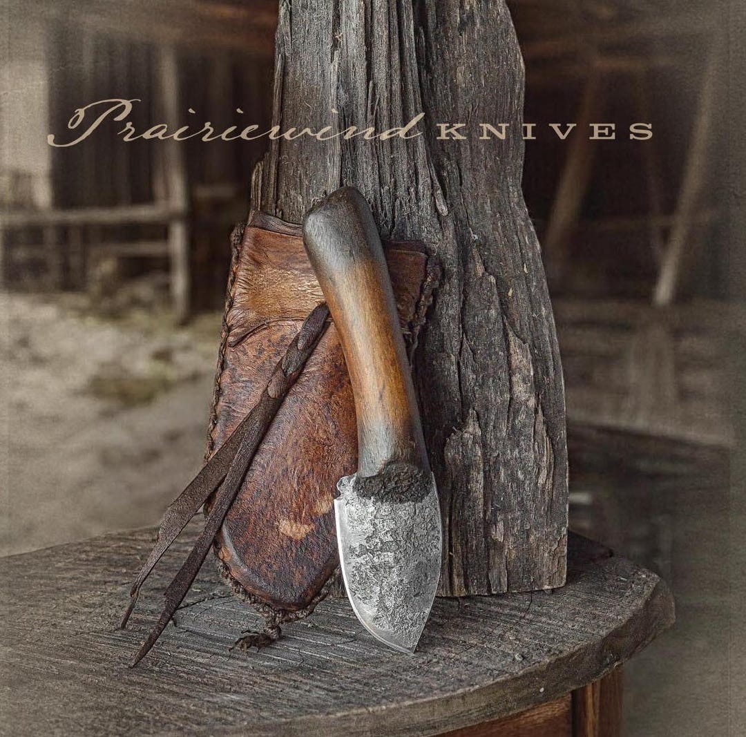 Rustic Hand Forged Knife Mountain Man Knives Inspired by Yellowstone ...