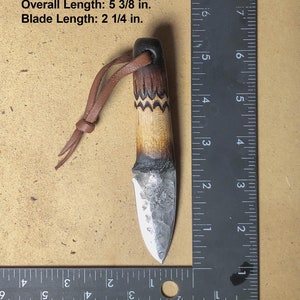 Mountain Man Neck Knife Frontier Knife Primitive Neck - Etsy