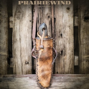 Mountain Man Neck Knife Primitive Knife Sheath, Cowboy Knife, Native ...