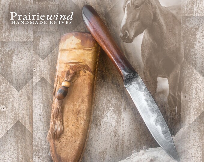 Prairiewind Hand Forged Mountain Man Knife and Frontier Knife Sheath - Etsy
