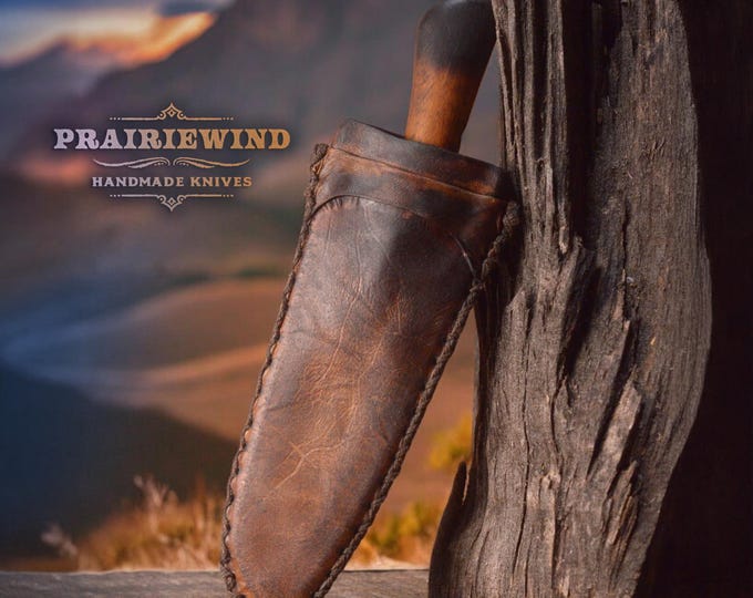 Handmade Mountain Man Knife Authentically Styled Primitive Sheath ...