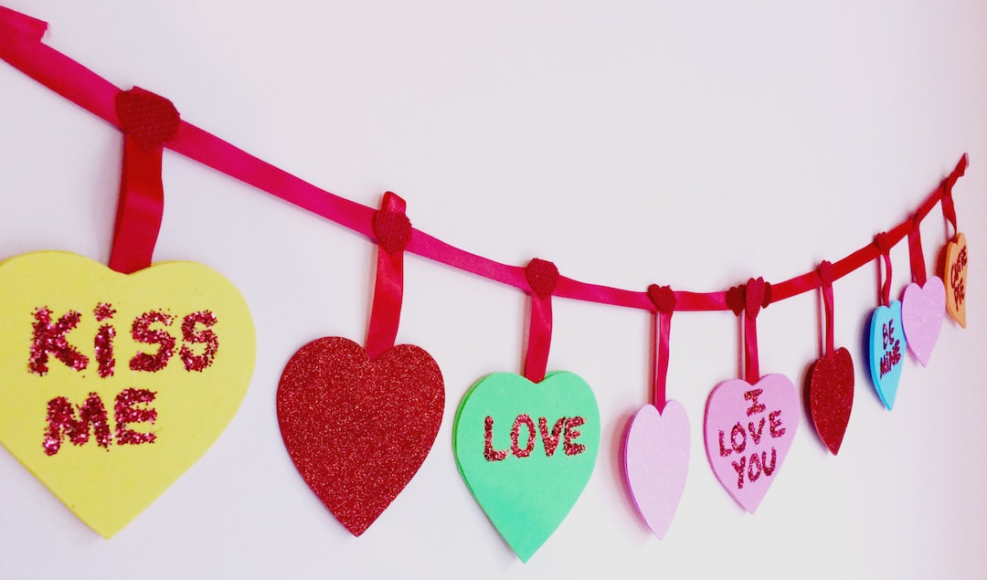 Sweetheart Banner | Valentine's Heart Banner | Vintage Valentin'es ...