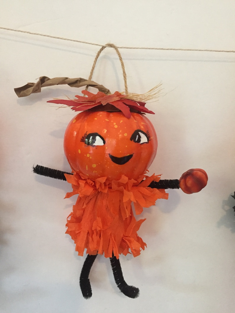 Vintage Pumpkin Person Jack O Lantern Halloween Decoration - Etsy