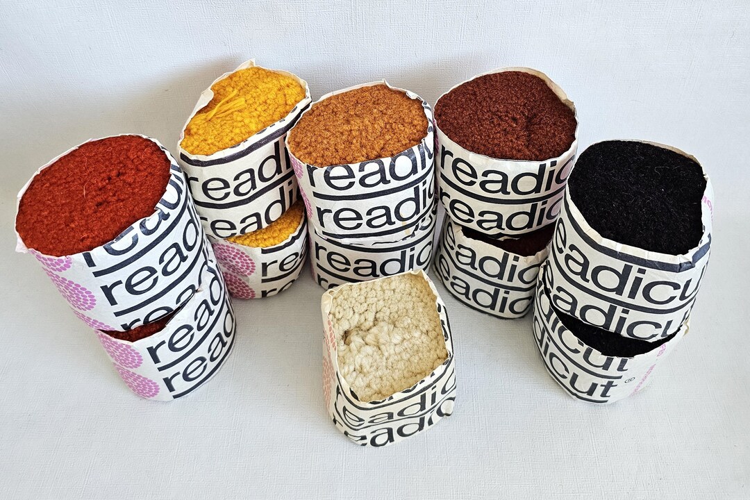 Latch Hook, Vintage Redicut Pre-cut Rug Wool, England, Multiple Colors ...