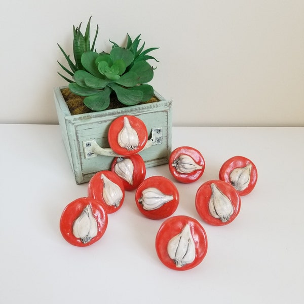 Red Cabinet Knobs - Etsy