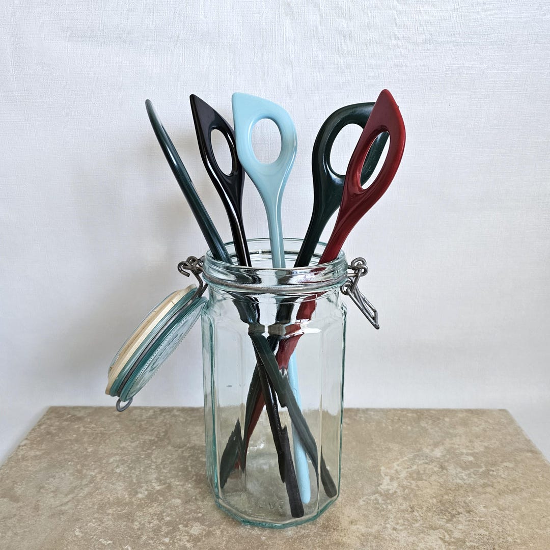 Melamine Kitchen Utensils, Vintage ROSTI Melamine Stirring Spoons ...