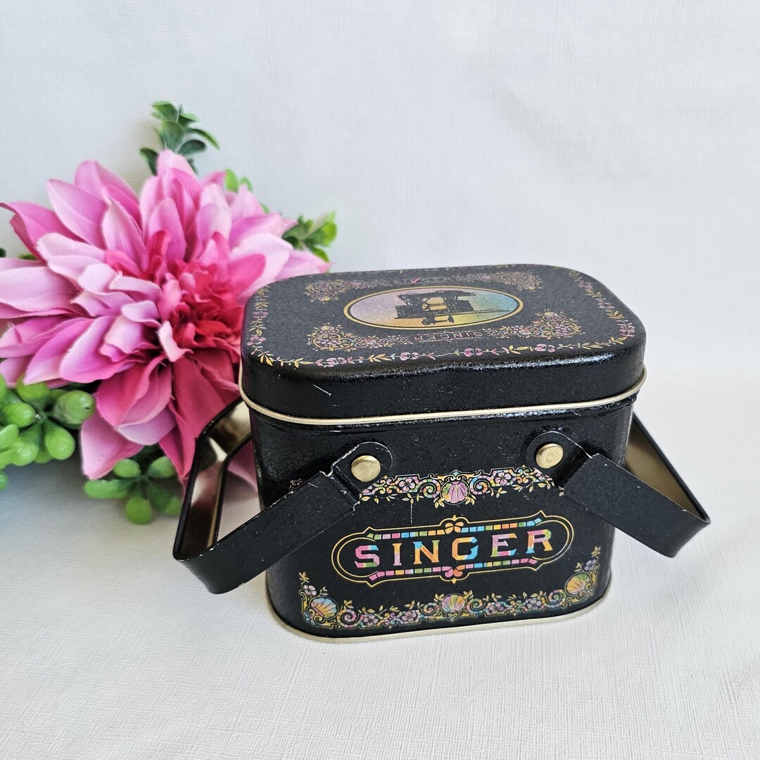 Vintage Singer Sewing Tin, Sewing Notions Storage Box - Etsy