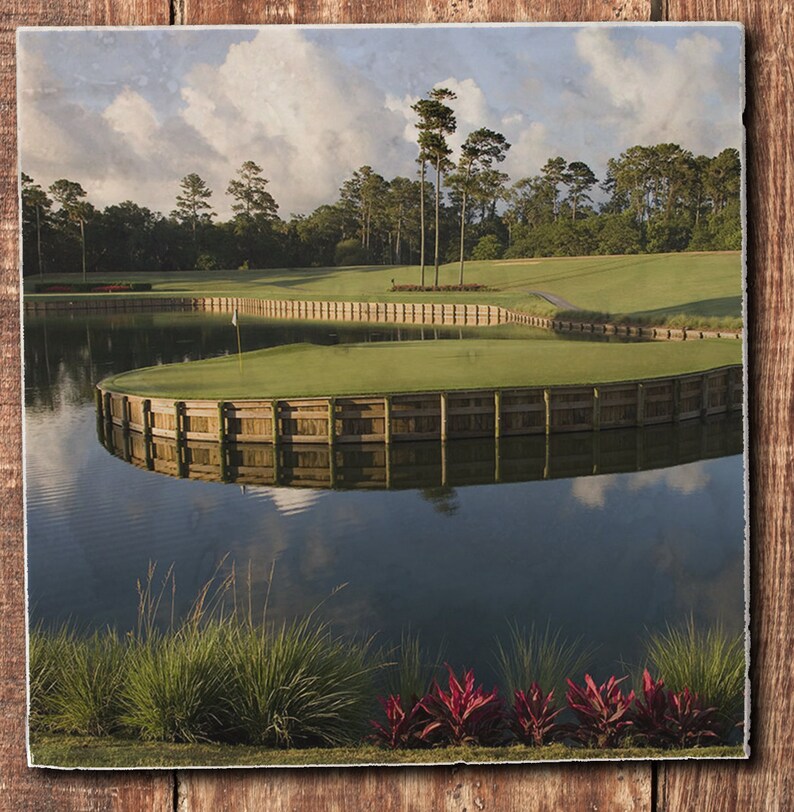 Golf Course Coasters St. Andrews Augusta Pebble Beach | Etsy