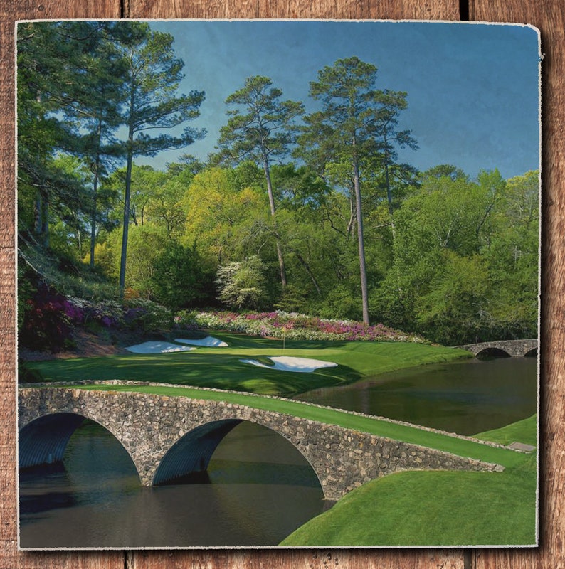 Golf Course Coasters St. Andrews Augusta Pebble Beach | Etsy