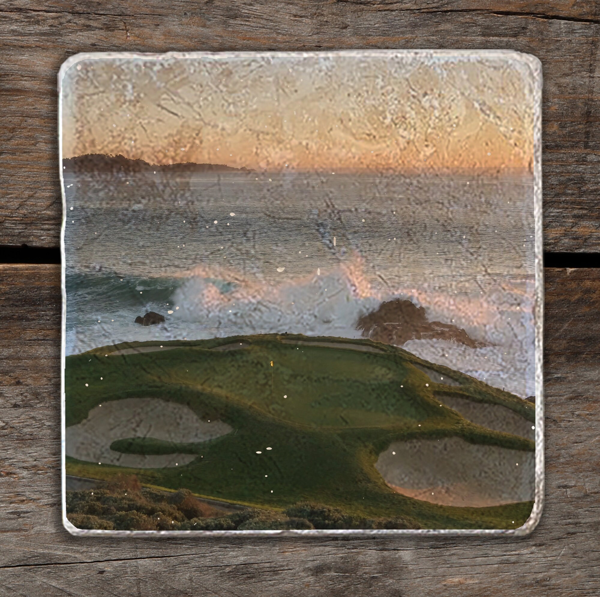 Golf Course Coasters St. Andrews Augusta Pebble Beach - Etsy