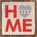 Chicago Love Coaster Set Chicago Heart Flag Love Home - Etsy