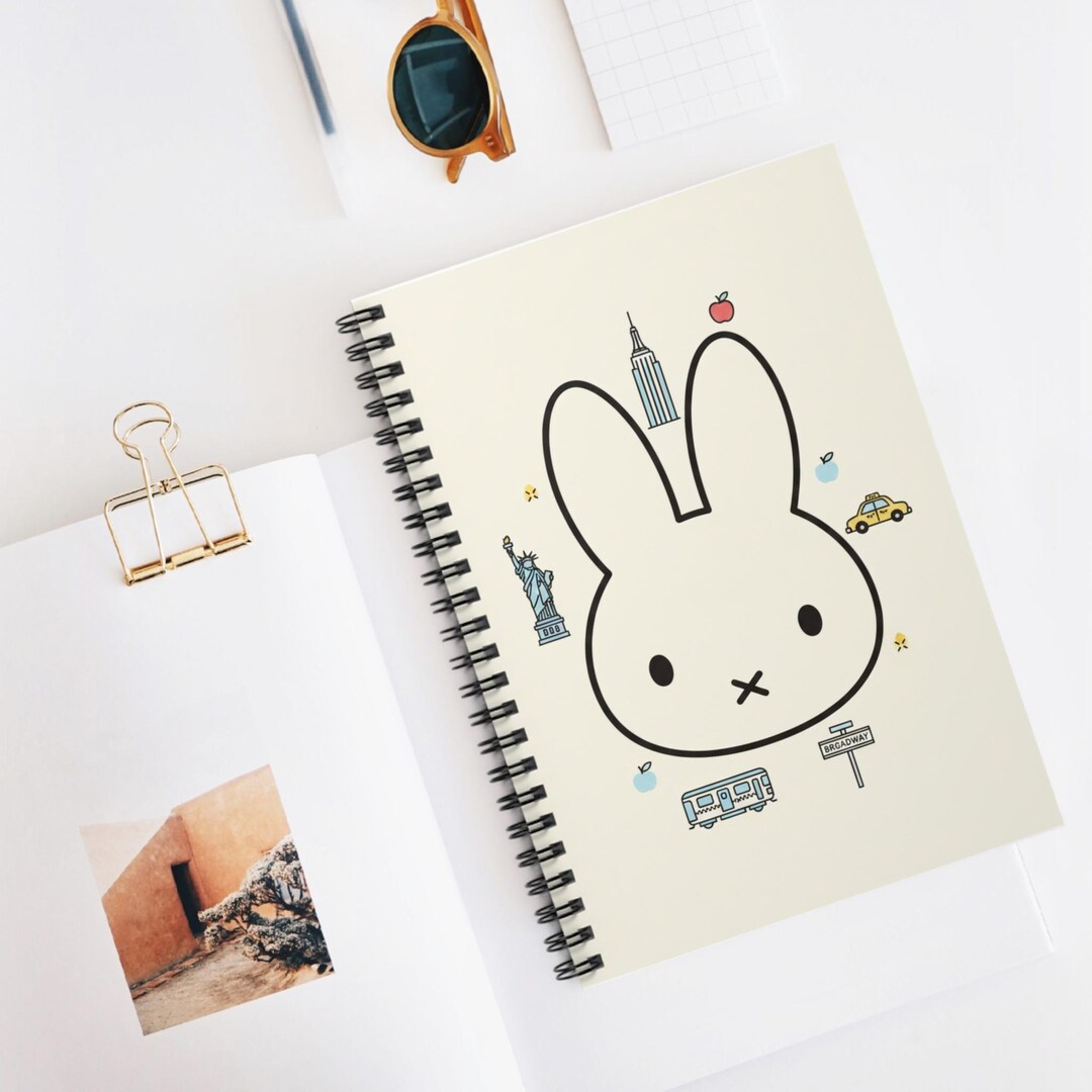 Miffy New York Skyline Notebook Spiral Notebook, Ruled Journal - Etsy