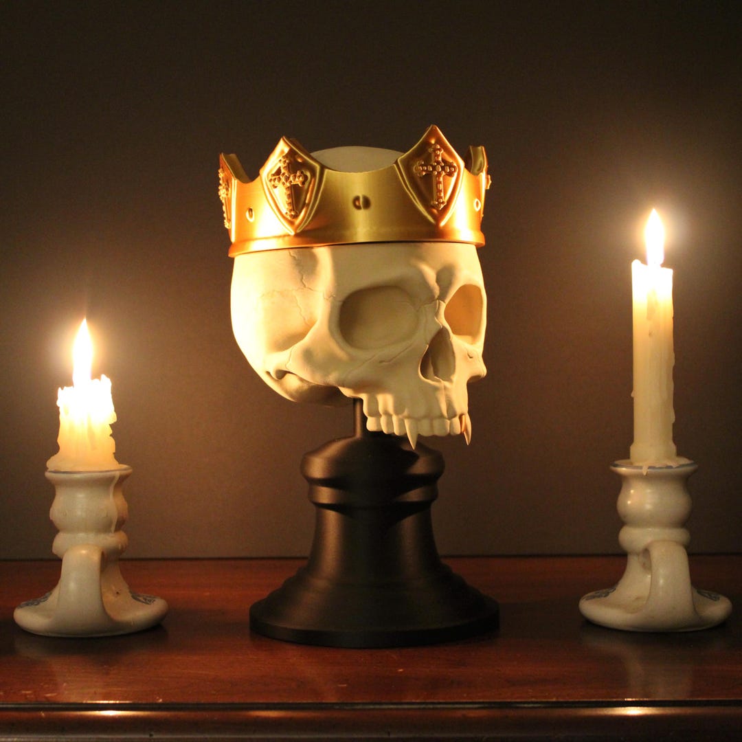 Life Sized Vampire Skull Sculpture With Removable Lid - Etsy