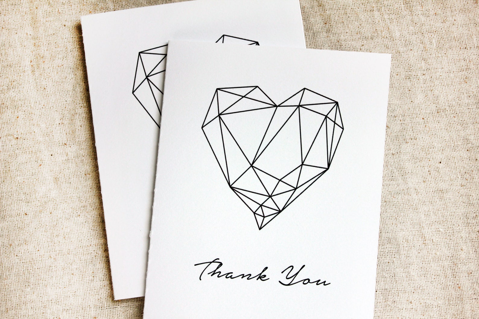 Thank You Cards. Simple Thank You Card. Thank You Notecards. | Etsy