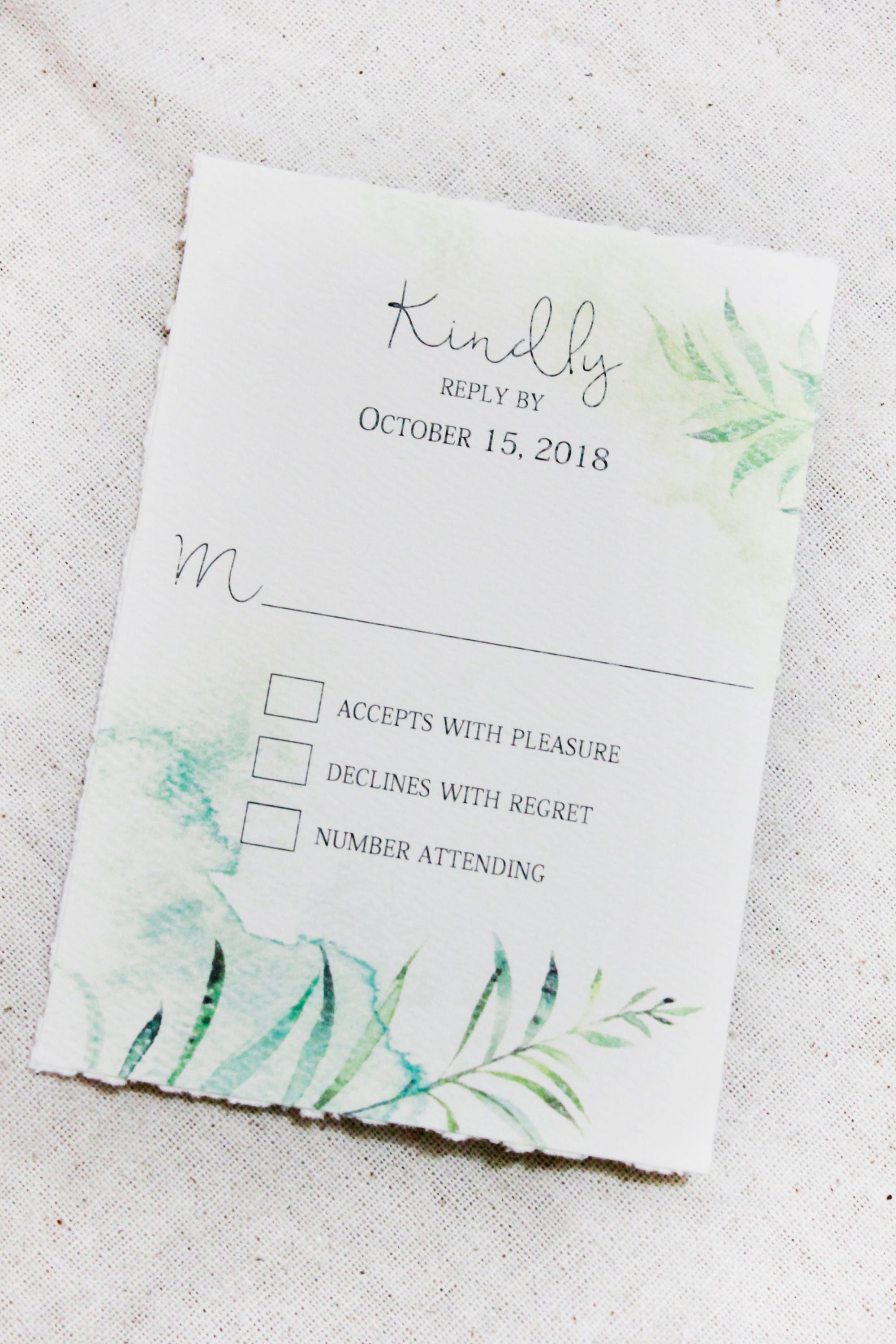 Watercolor Wedding Invitations Floral Invitation Set Boho | Etsy