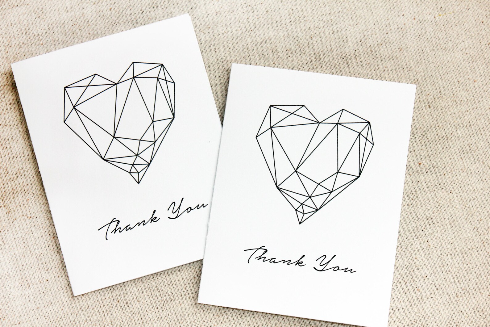 Thank You Cards. Simple Thank You Card. Thank You Notecards. | Etsy
