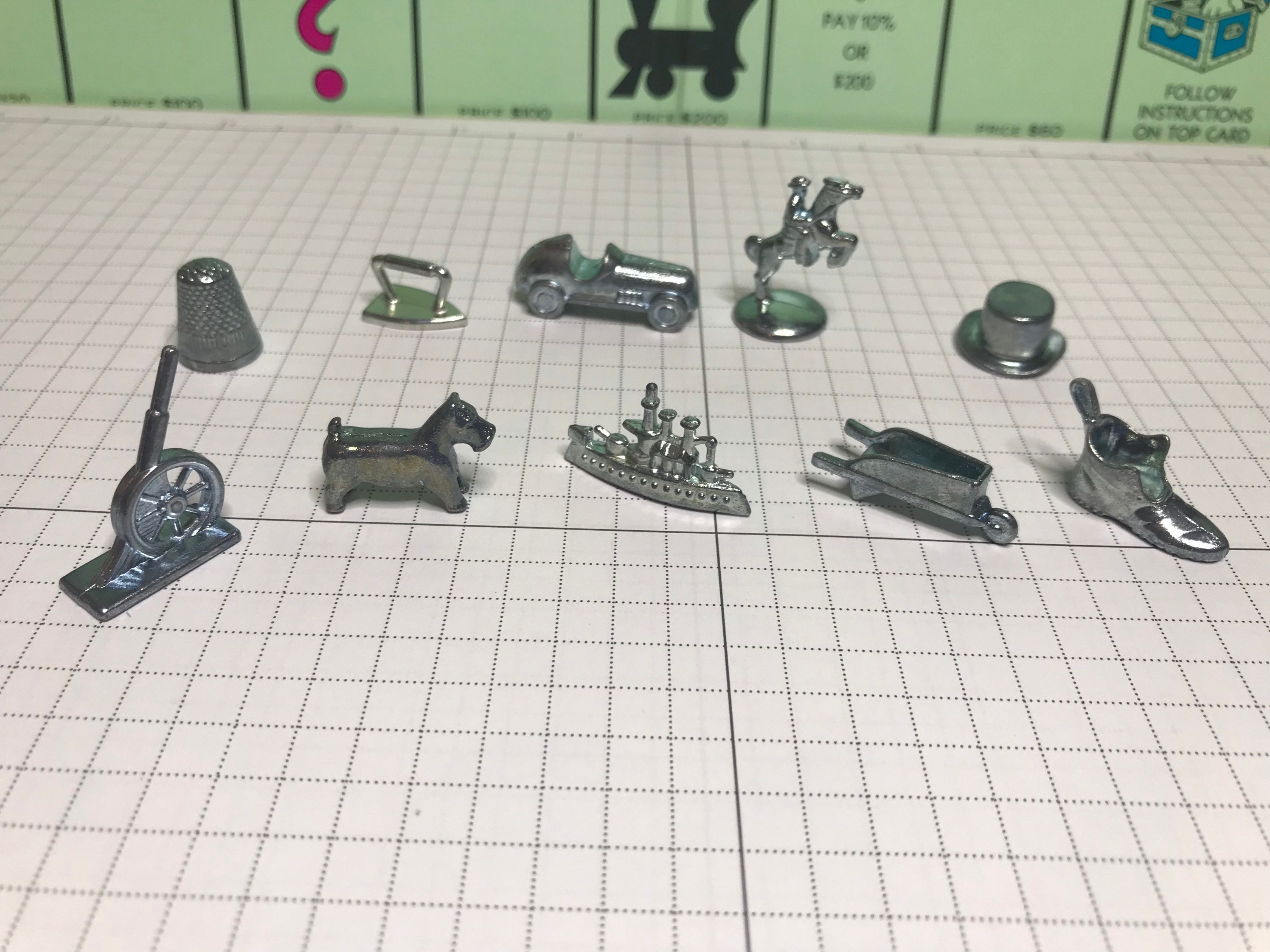 Original Monopoly Game Pieces