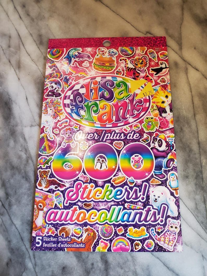 Lisa Frank Sticker Book & Coloring Book - Etsy