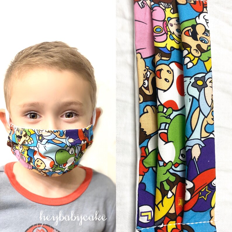 Super Mario Mask Nintendo Masks Yoshi Mask Luigi Mask | Etsy