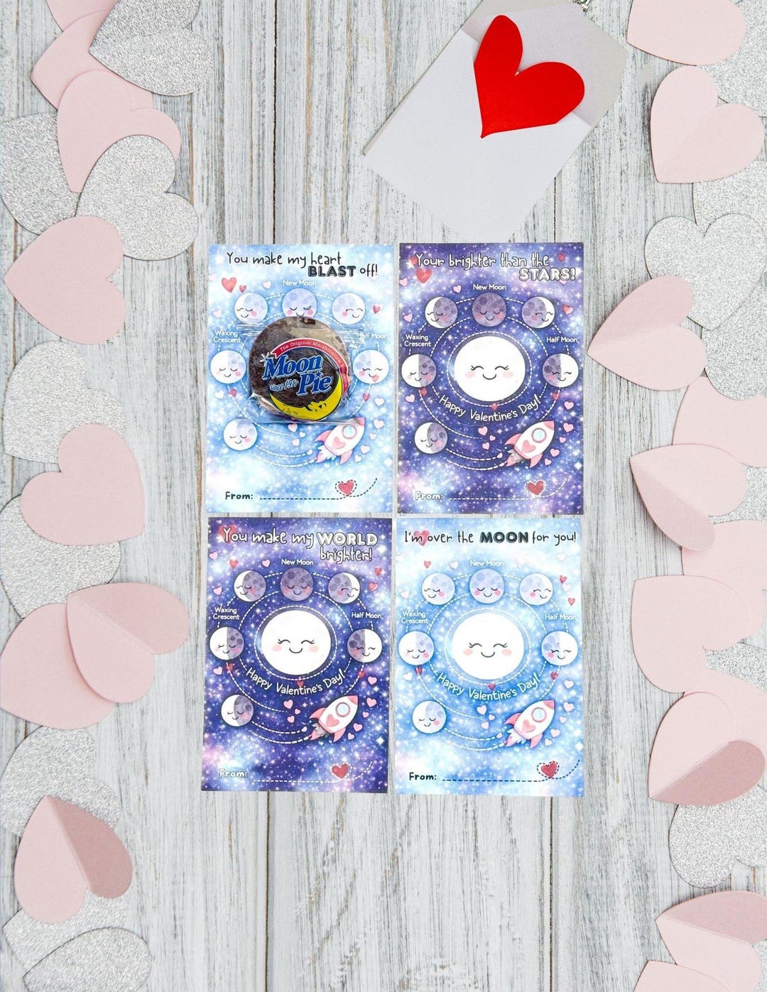 Printable Valentine Cards for Kids | Classroom Valentine With Treat ...