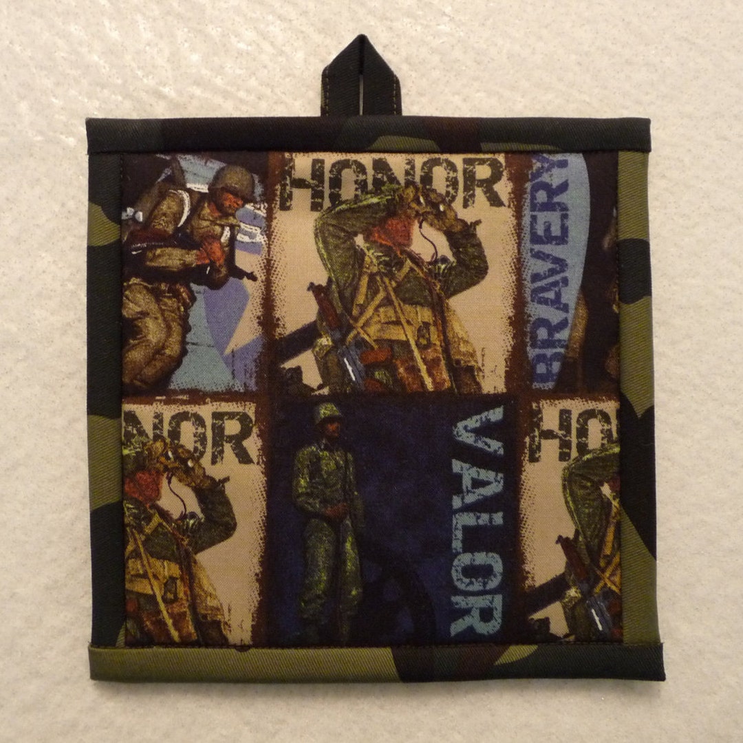 Military Pot Holder Set Soldier Potholders Armed Forces Hot - Etsy
