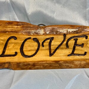 Hanging Hand Carved PEACE Sign - Etsy